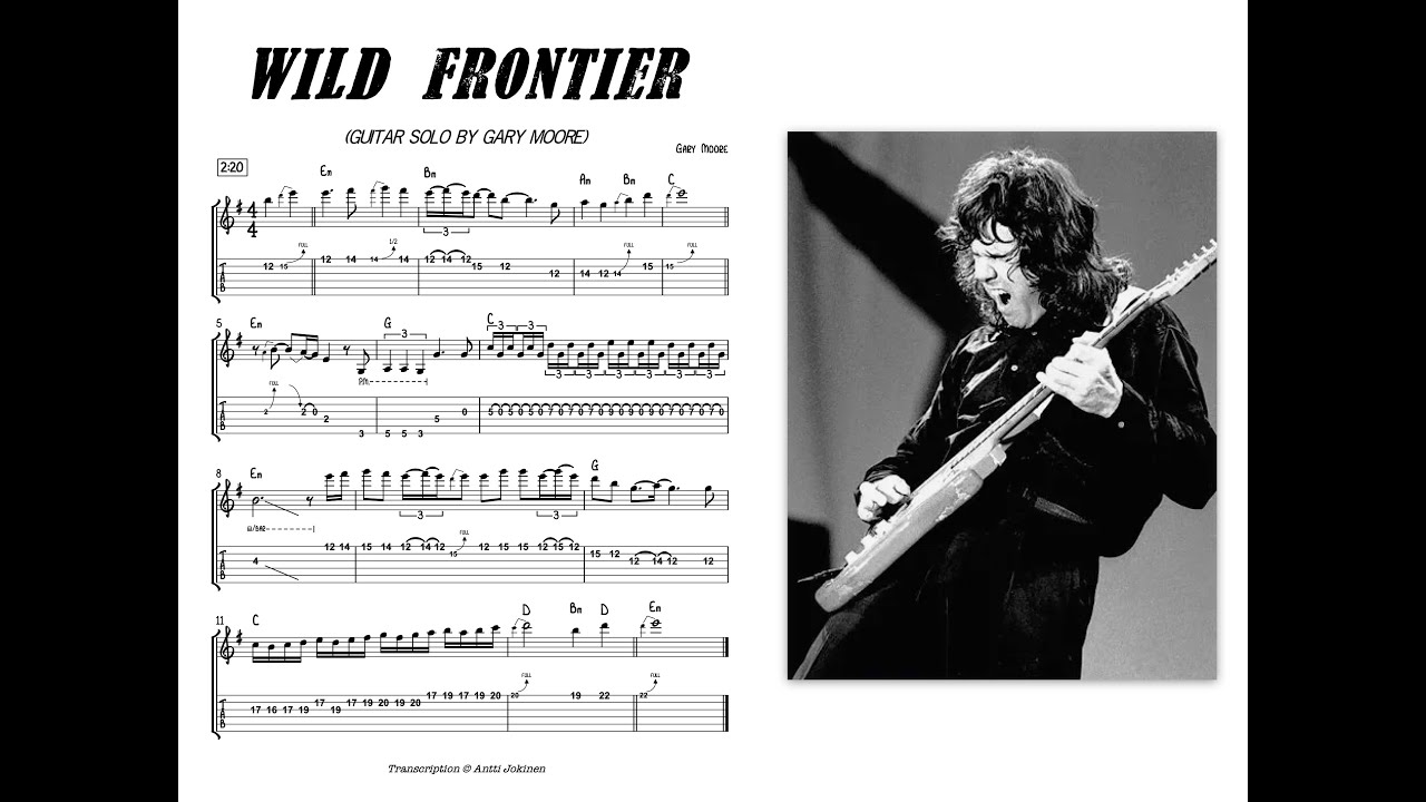 Wild Frontier guitar solo by Gary Moore #guitarsolo #garymoore - YouTube