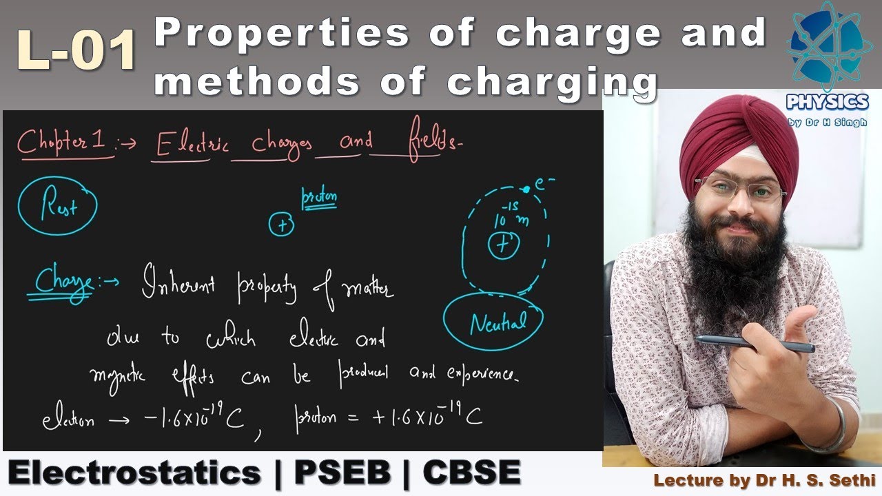 L-01 Electrostatics- Electric charge | Properties of charge | Methods ...