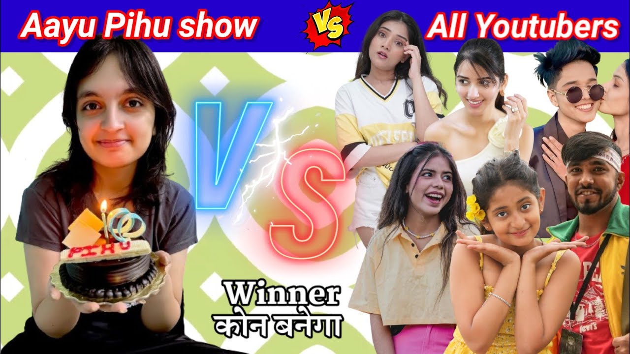 Aayu And Pihu Show vs All Youtubers Comparison #aayuandpihushow # ...