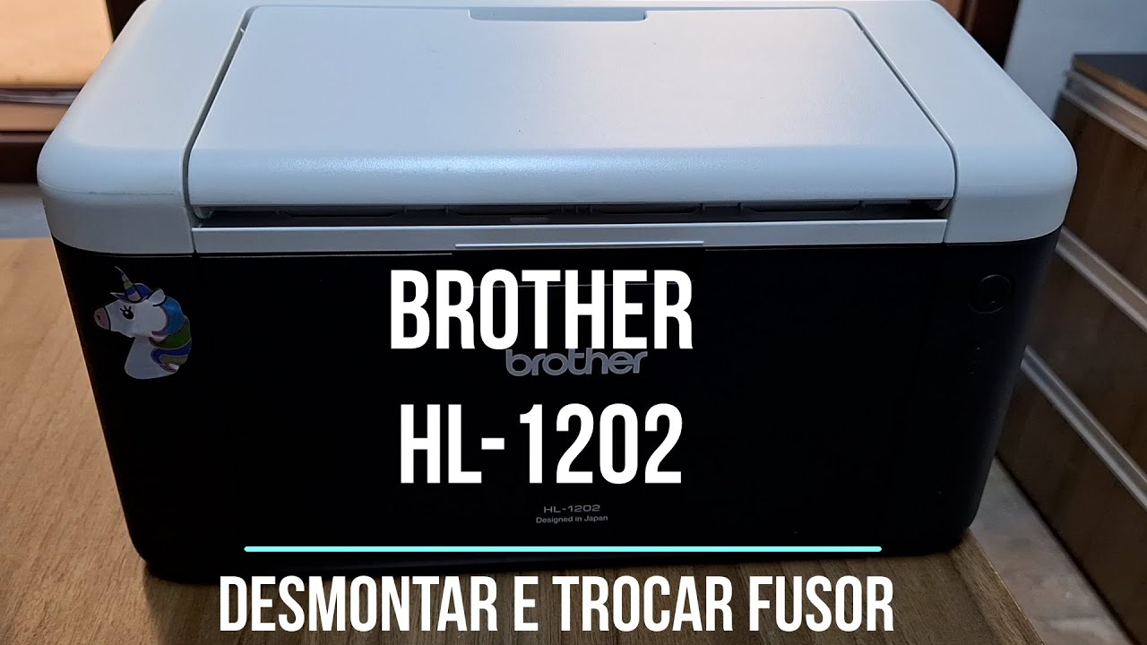 brother hl 1202 desmontagem e revisão do fusor - YouTube