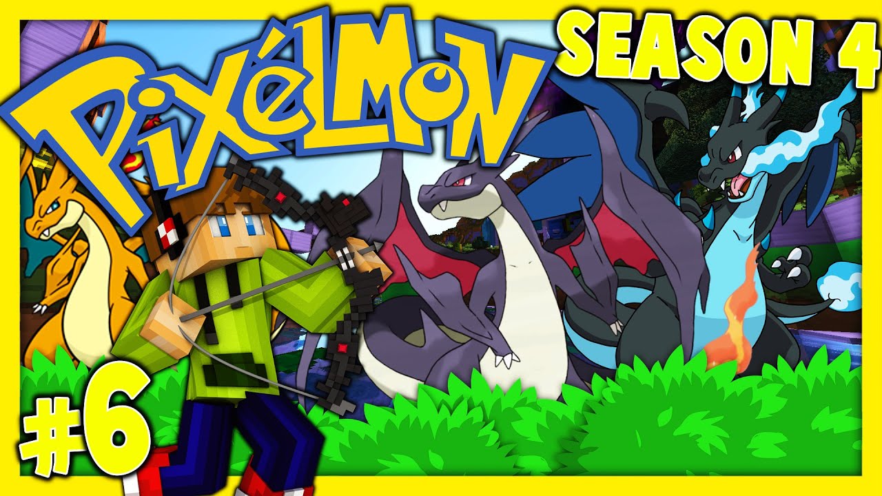 "Battling CHARIZARD X!" - Minecraft Pixelmon Episode 6 - YouTube