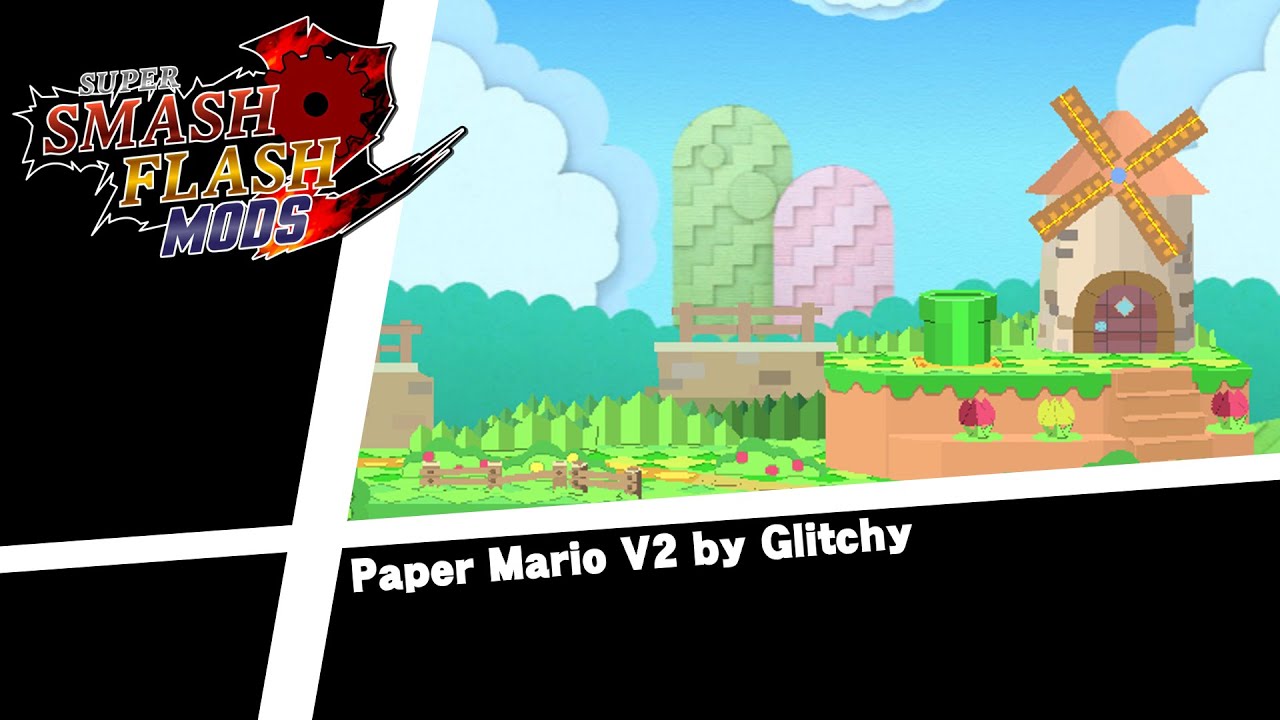 SSF2 Mods Showcase: Paper Maio Ver. 2 by Glitchy - YouTube