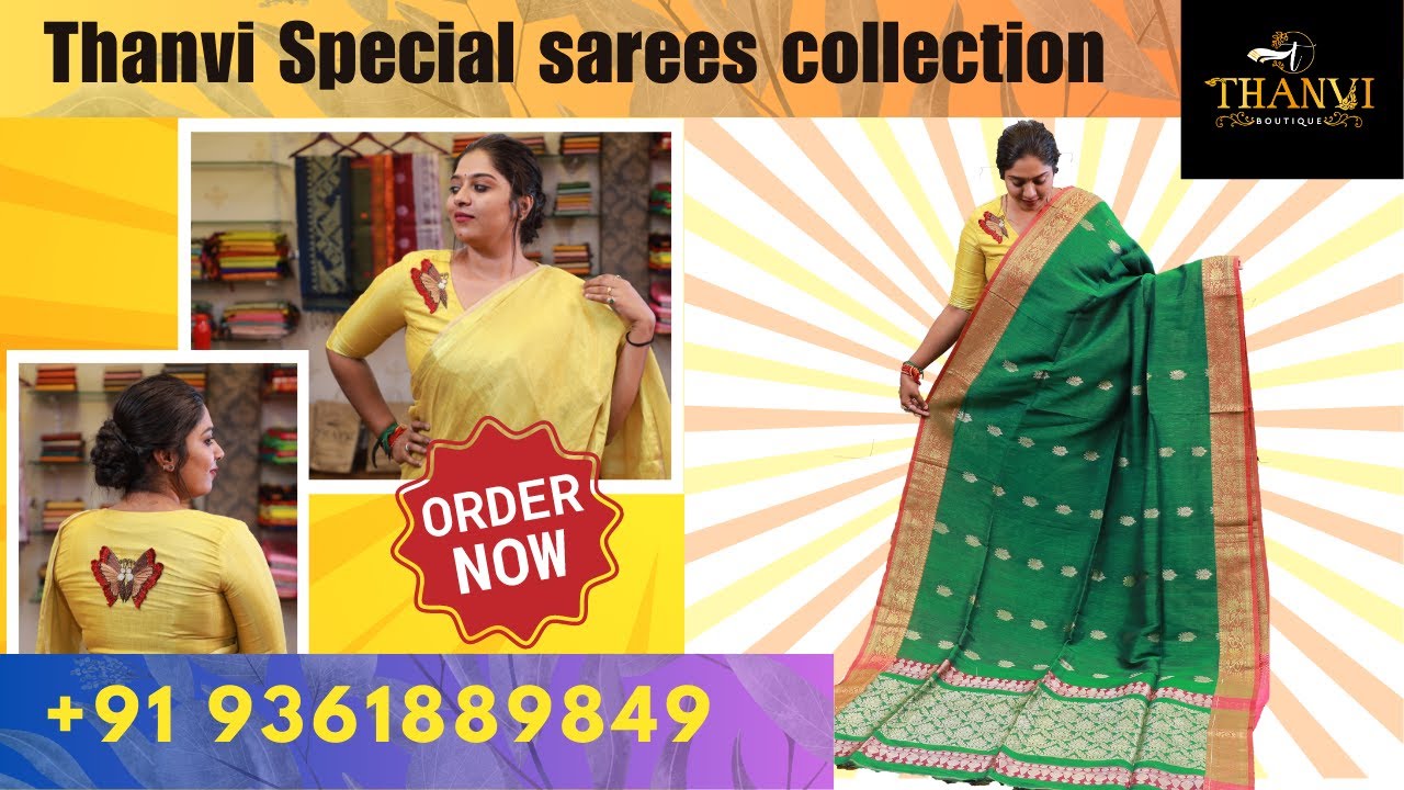Thanvi Boutique Special Saree Collections🥻 | 9361889849 | #partywear # ...