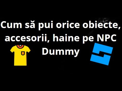 Cum să pui orice obiecte, accesorii, haine pe NPC Dummy în Roblox ...