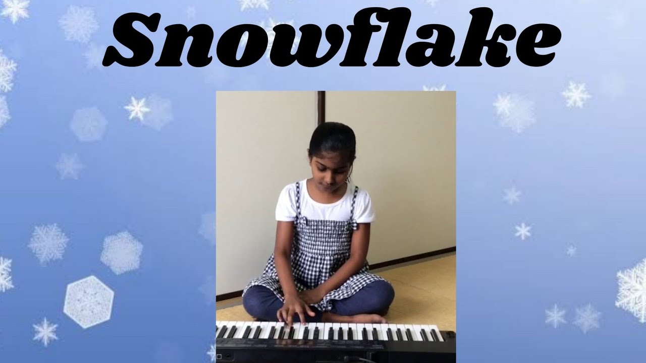 Snow flakes song || little snow flake ️ ⛄️ || piano notes || kids ...