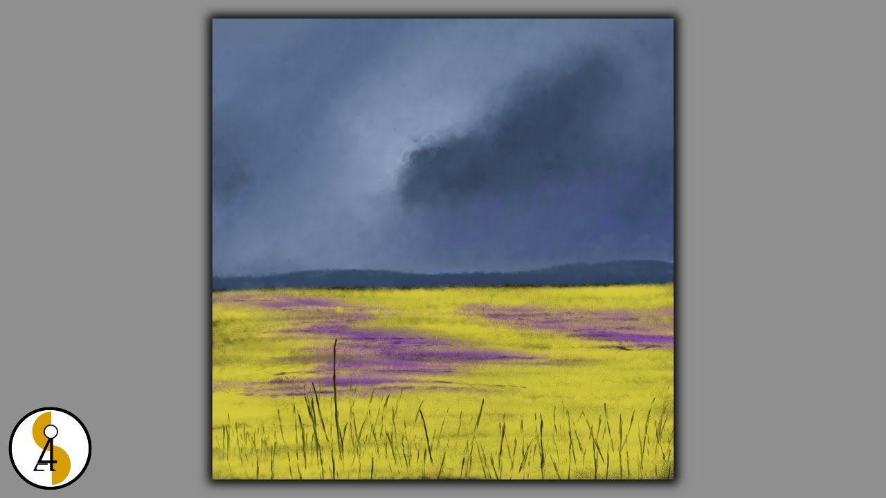 Simple Abstract Landscape / Simple And Easy Landscape painting ...