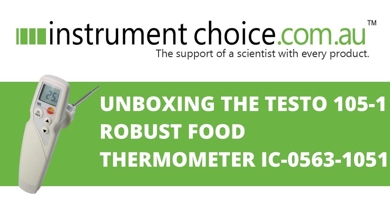 Unboxing the Testo 105-1 Robust Food Thermometer (IC-0563-1051) - YouTube