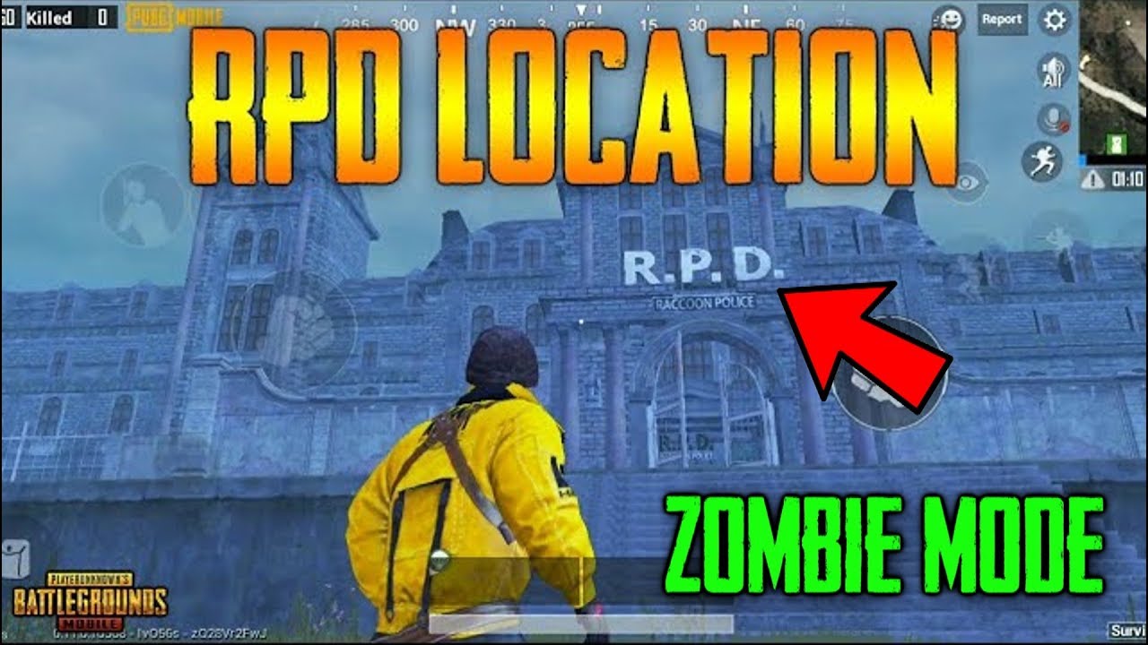 PUBG Mobile RACCOON Police Department Location | Find RPD In ZOMBIE ...