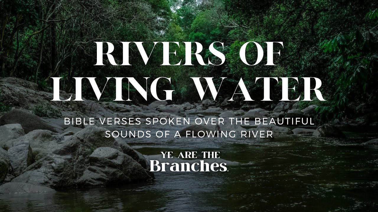 GET SOME REST// Bible Verses Over A Flowing River/ Meditation |5 HOURS ...