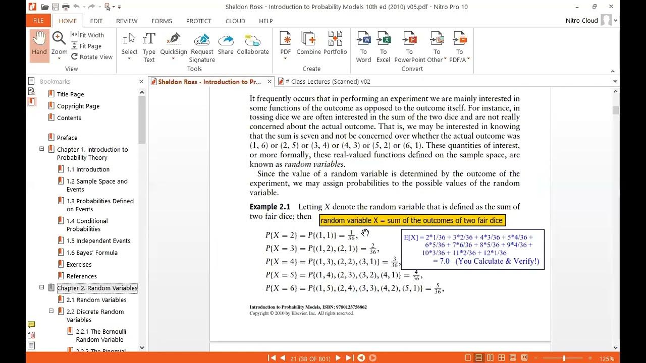 21 Discrete Random Variables (Lec13+SRoss Ch2) - YouTube