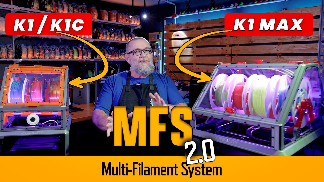 Multi-Filament System and Filament Dry Box for Creality K1, K1C, and K1 ...