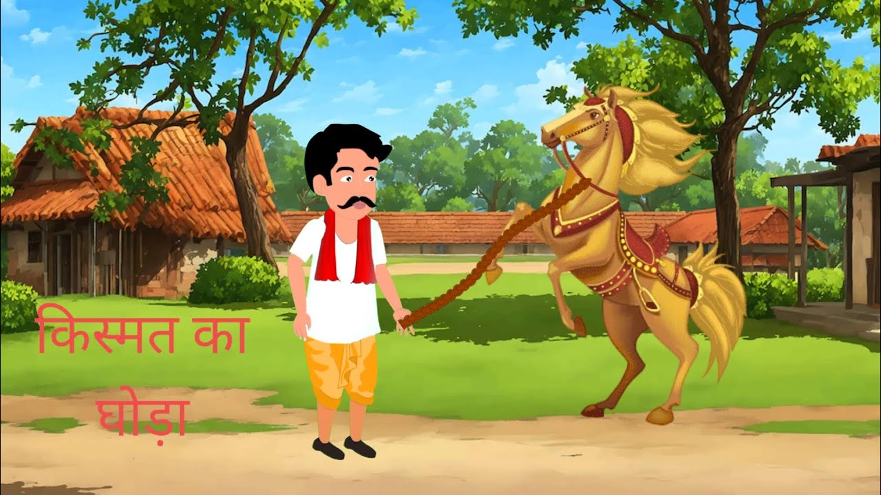 किस्मत का घोड़ा,/kismat ka ghoda,/Moral story./cartoon/hindi story ...
