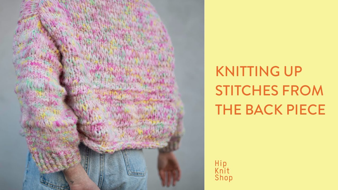 How to pick up stitches on shoulder for front pieces - Knitting ...