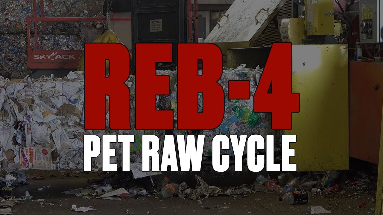 REB-4 Two-Ram Baler Raw Cycle - PET Bottles - YouTube