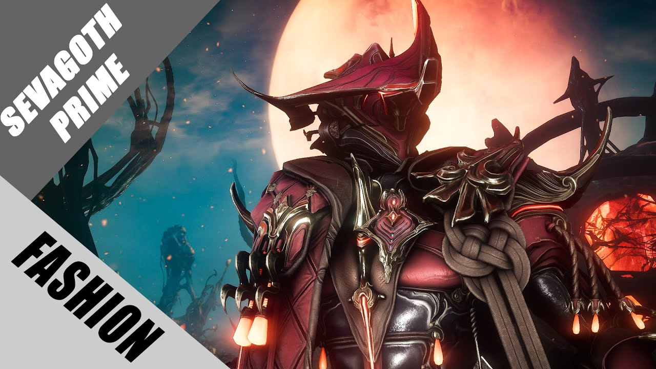 Warframe | Fashion Frame | Sevagoth Prime : Nightmare Hunter - YouTube