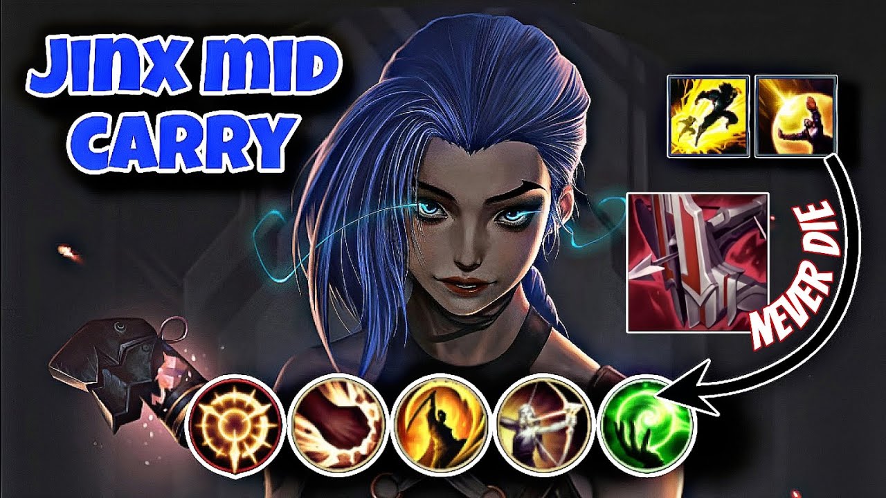 Wild Rift⚡Best of Jinx Gameplay Mid VS Ahri - Runes & Build - YouTube