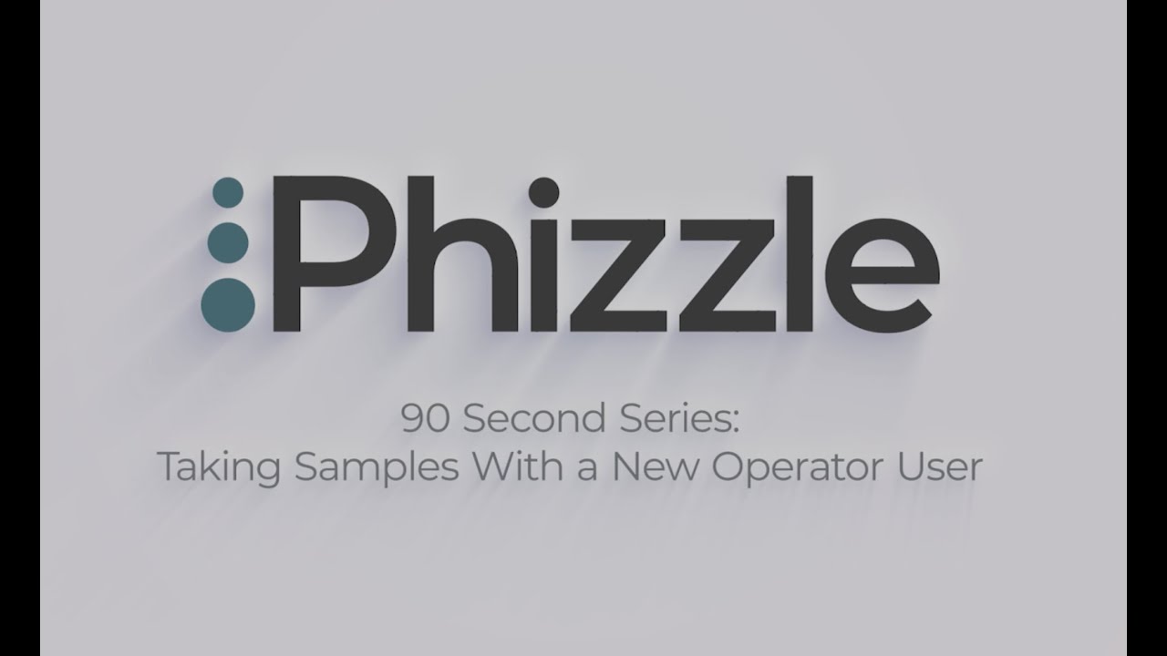 90 Second Series: Taking Samples With a New Operator User - YouTube