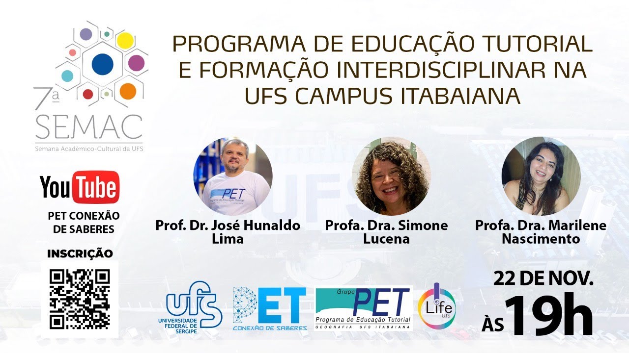 PROGRAMA DE EDUCAÇÃO TUTORIAL E FORMAÇÃO INTERDISCIPLINAR NA UFS CAMPUS ...