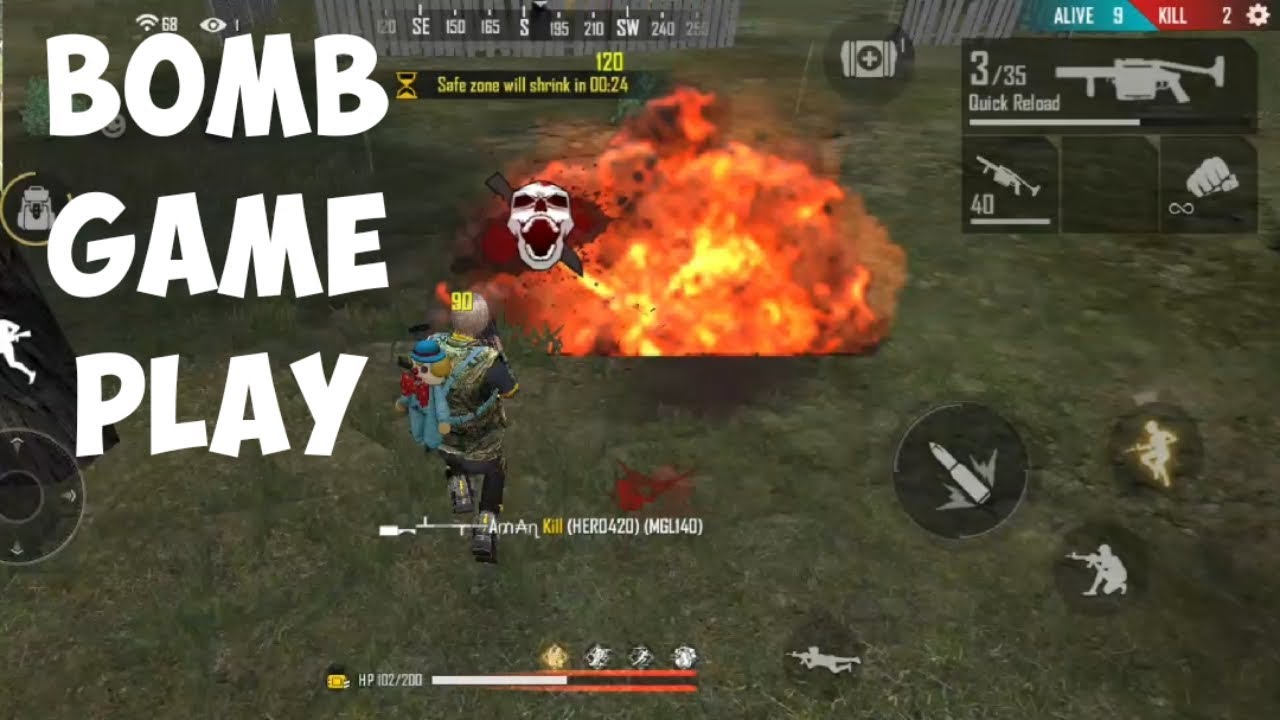 EXPLOSIVE JUMP .free fire game play - YouTube