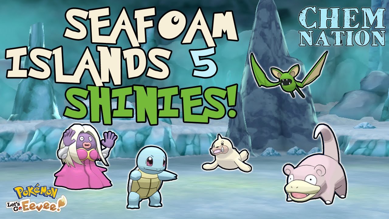 LIVE SHINY HUNTING - CRAZY SEAFOAM ISLAND LUCK!! - Pokemon Let's Go ...