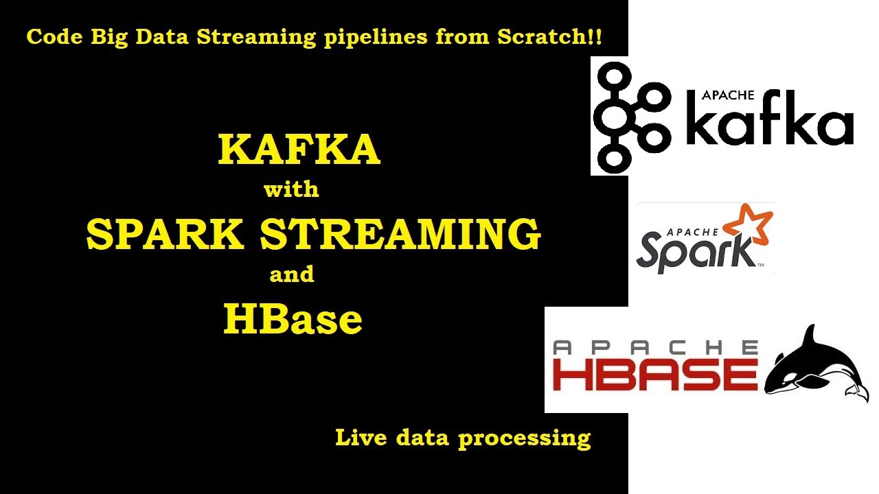 Apache Kafka With Spark Streaming And Hbase Integration In Scala Streaming Data Pipeline Youtube