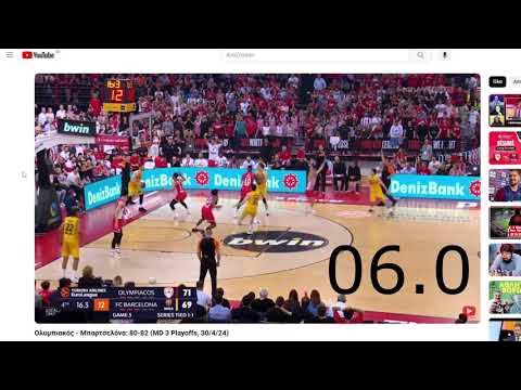 Olympiacos - Barcelona REFEREES STOLE THE GAME FROM OLY - 5s Violation | PLAYOFFS Game 3 | 2023 ...