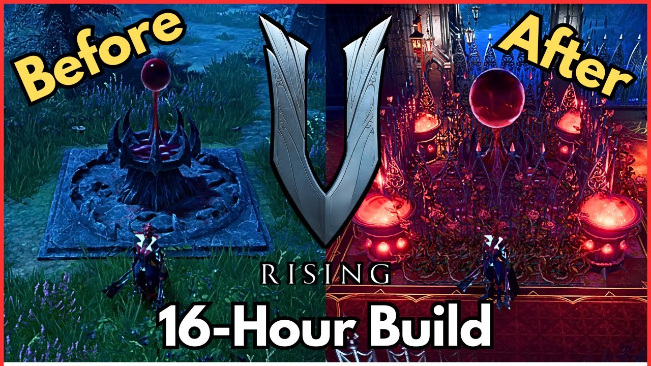 I spent 16 HOURS building this castle in V Rising! | Full Time-Lapse ...