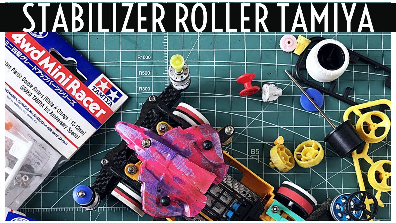 SAYA PAKAI STABILIZER ROLLER TAMIYA MINI 4WD STO 100 || Jorosandy - YouTube