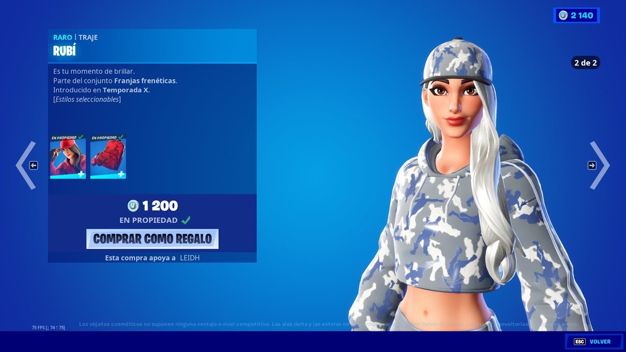 VUELVE SKIN *RUBI* NUEVA TIENDA FORTNITE HOY 08 DE ENERO *TIENDA DE ...