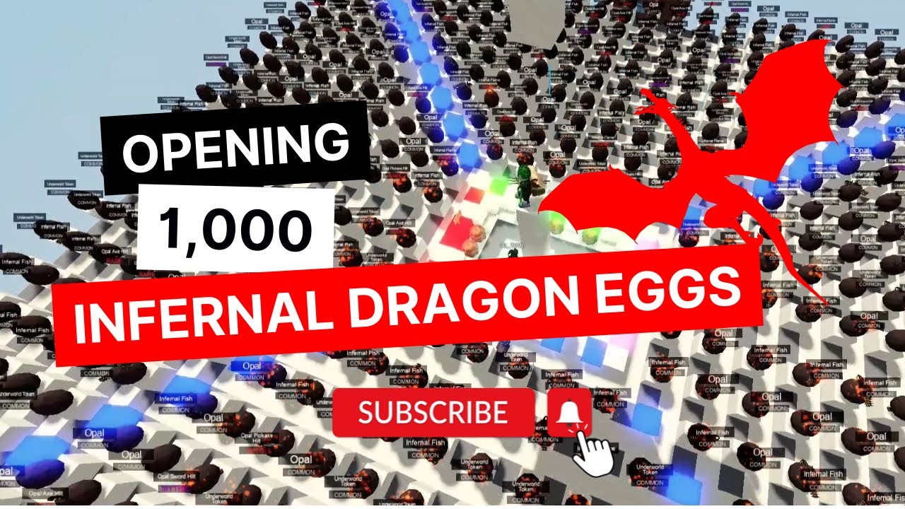 RaygekiYT Opening 1,000 Infernal Dragon Eggs Roblox Islands - YouTube