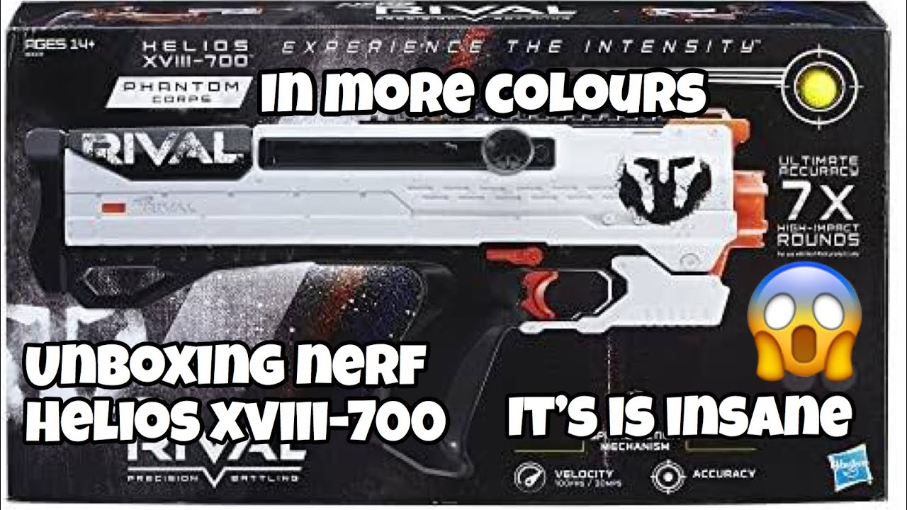 Unboxing my new nerf rival Helios xviii-700 blaster - YouTube