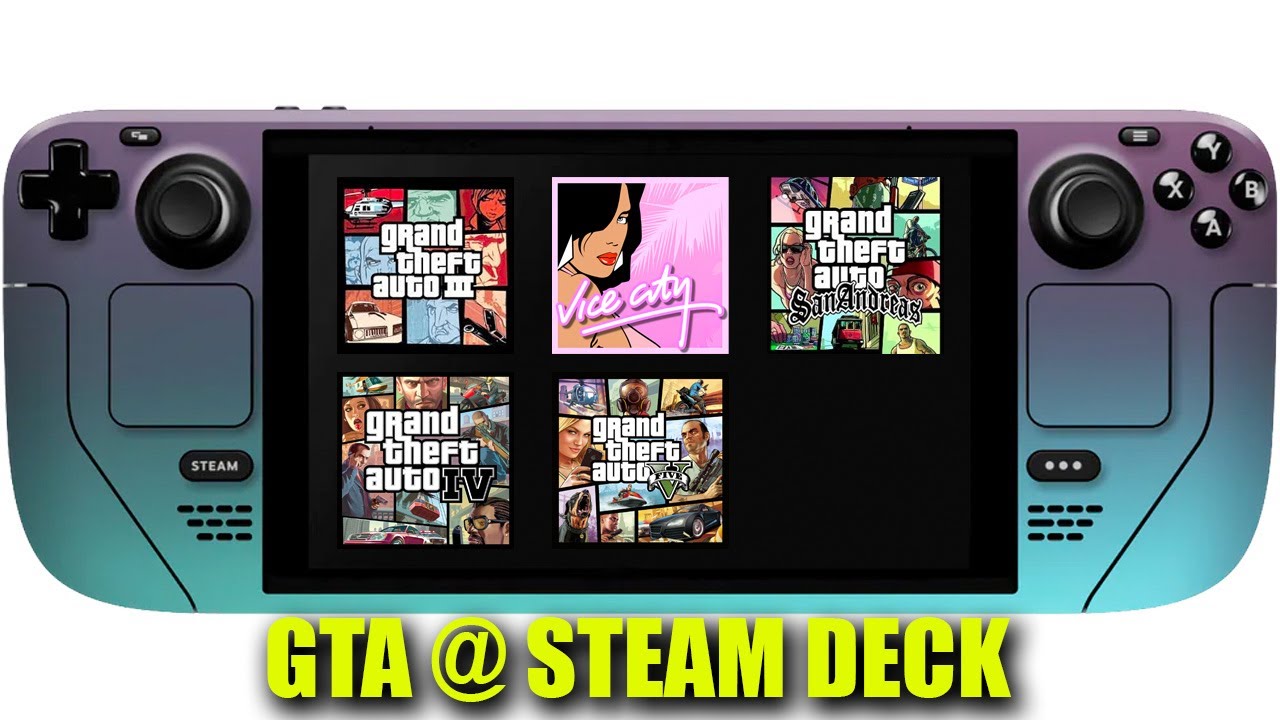Steam Deck: Grand Theft Auto III (GTA 3),GTA Vice City,GTA San Andreas ...