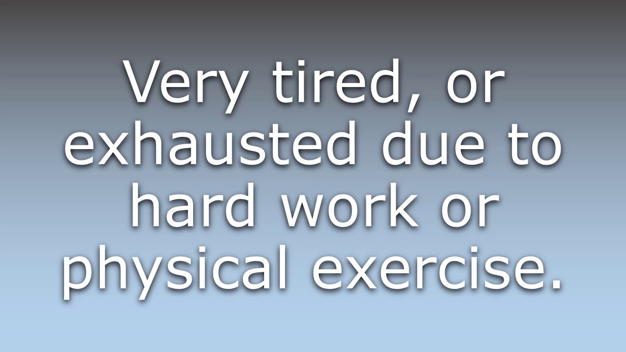 What does Fagged out mean? - YouTube