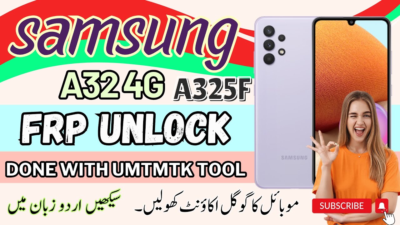 Samsung A32 4G MTK [ A325F U7 ] FRP Unlock Using UMTMTK Done - YouTube