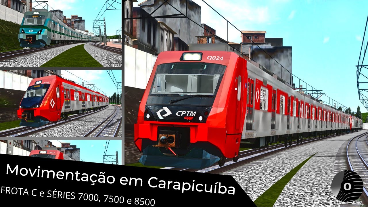 OpenBVE - MOVIMENTAÇÃO DE TRENS SÉRIE C, 7000, 7500 e 8500 em ...