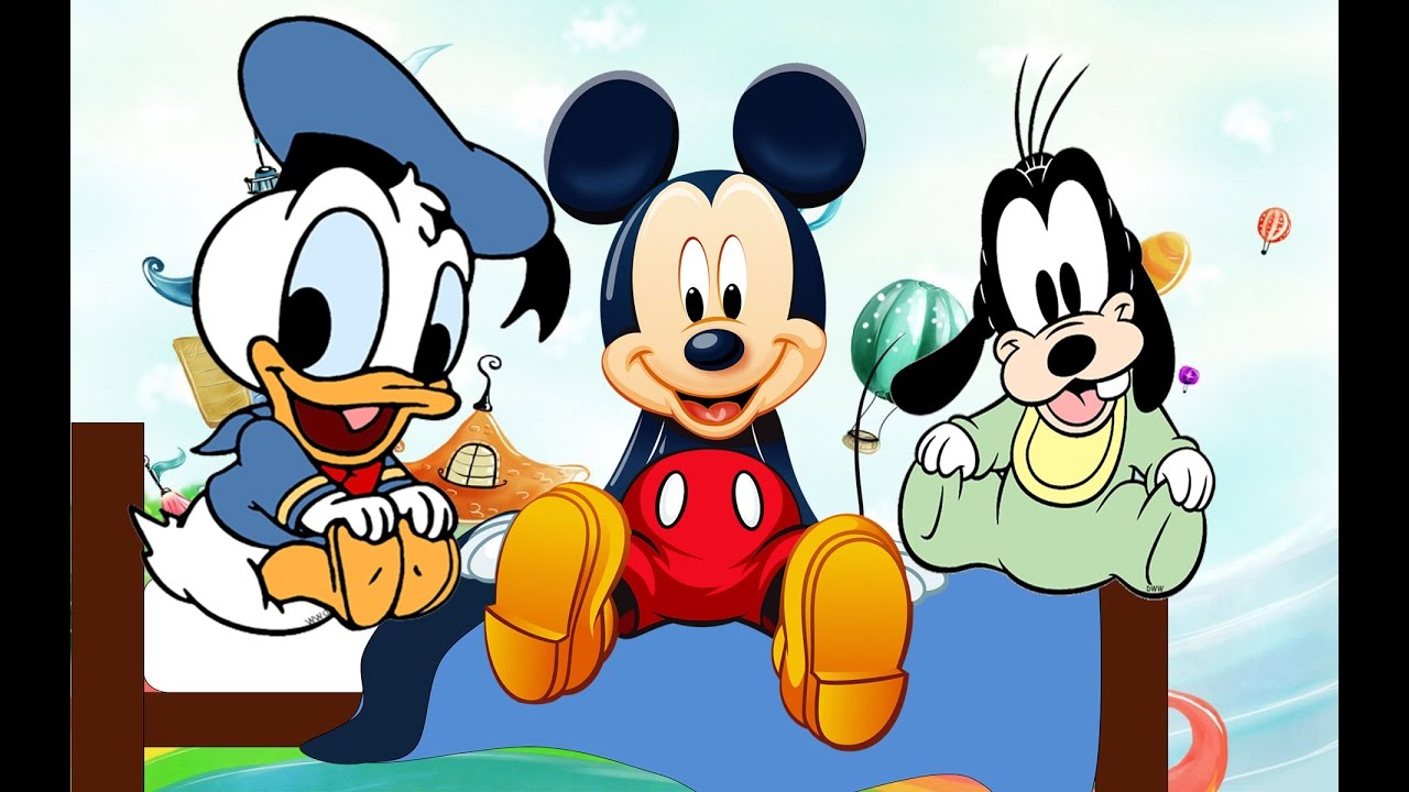 Five Little Mickey Mouse Jumping on The Bed at ClubHouse | Nursery ...