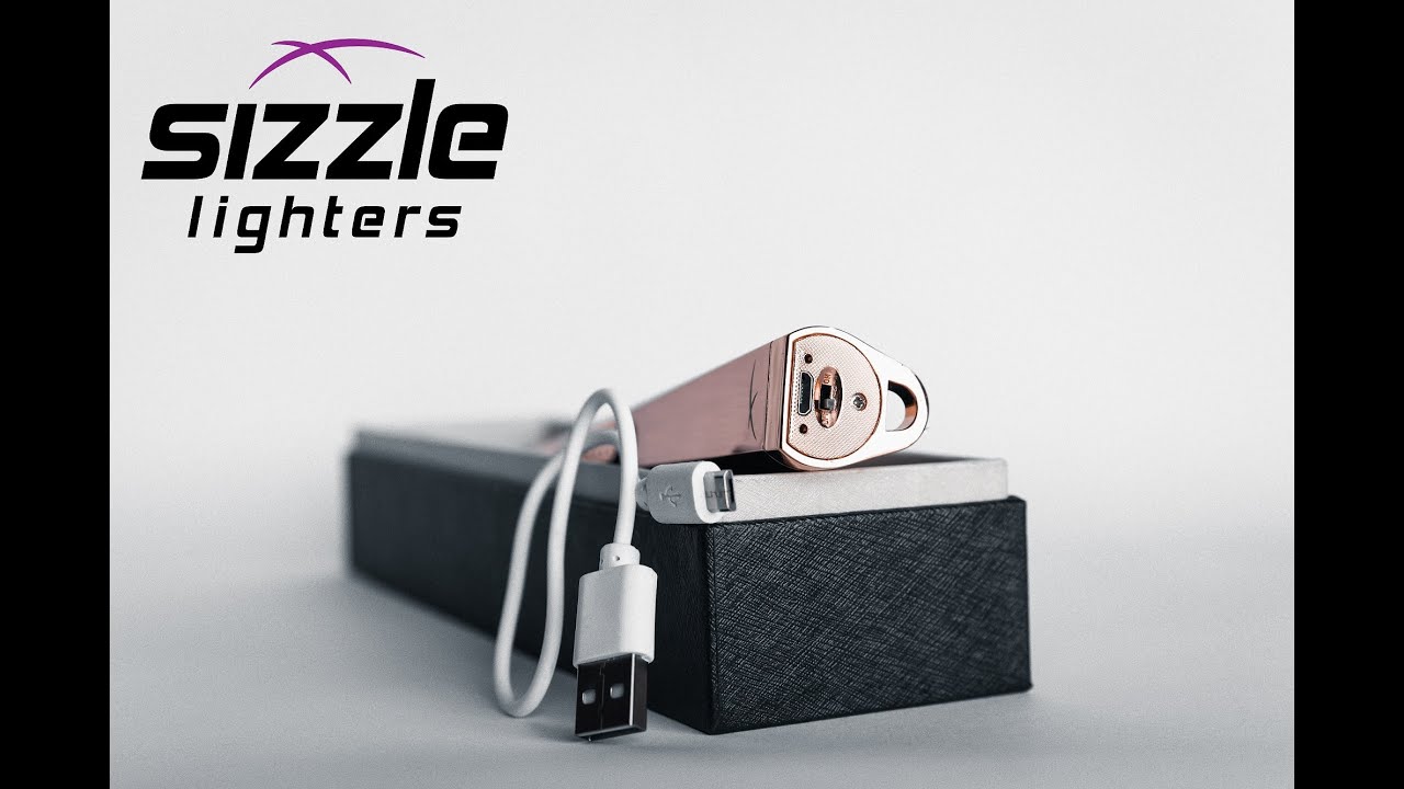SIZZLE USB RECHARGABLE Sleek Lighter - YouTube