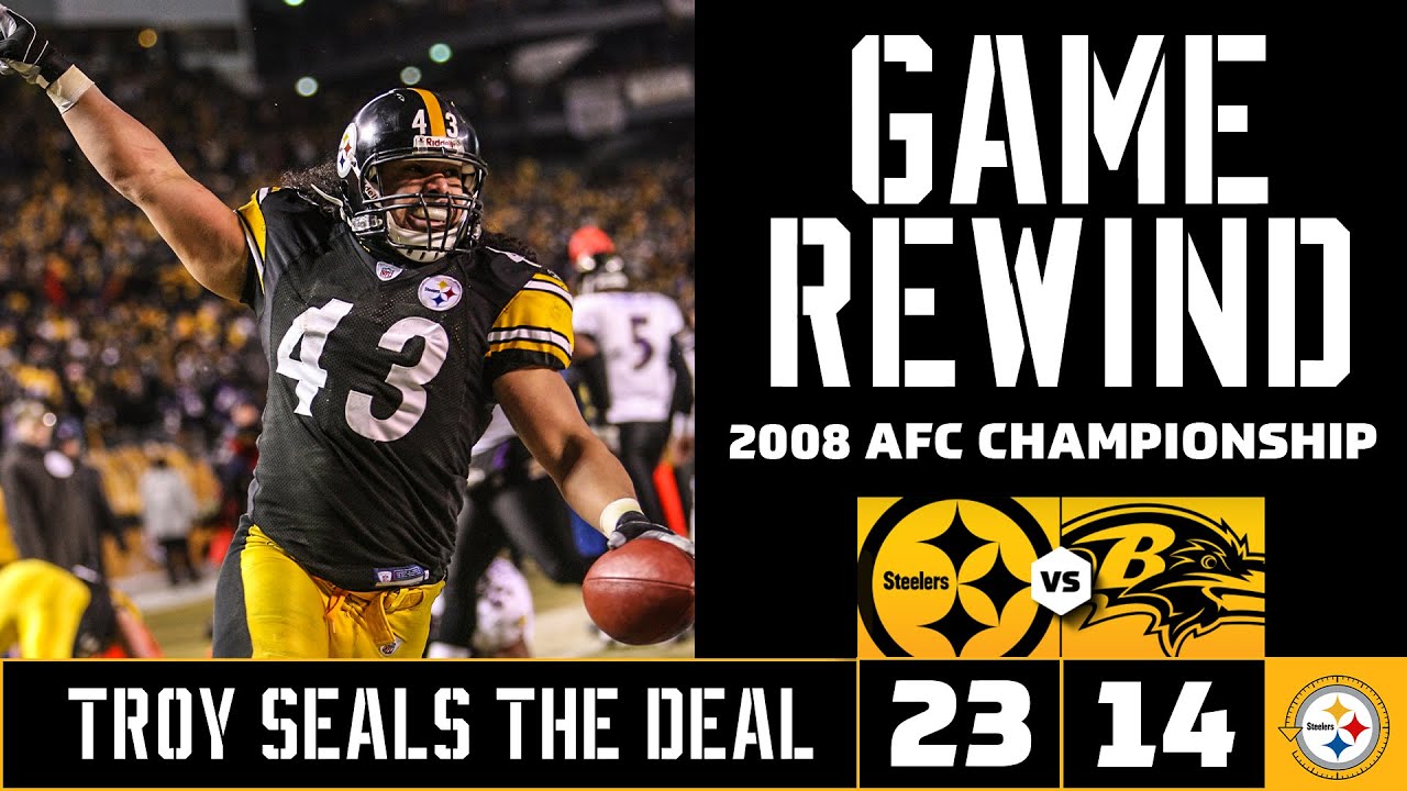 2008 AFC Championship Game Highlights: Steelers 23, Ravens 14 | Game ...