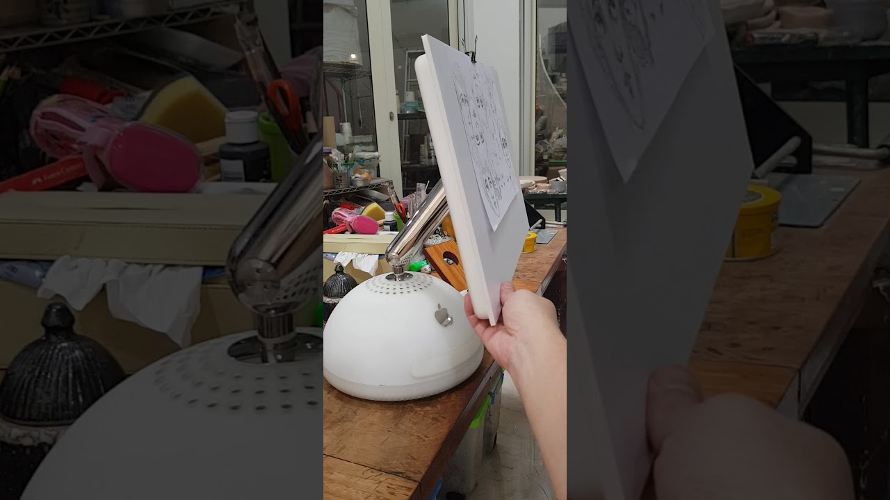 Old Imac G4 makes a good drawing/painting eael :p - YouTube