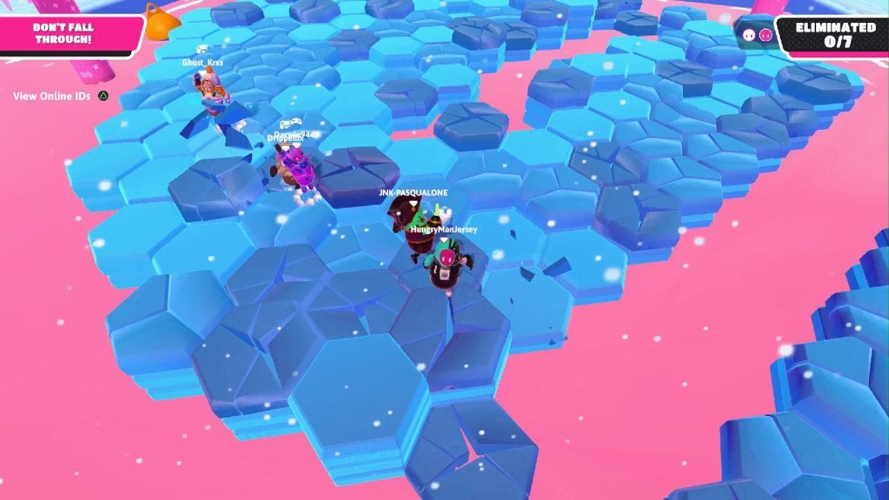 Fall Guys: Cheat/Hacker in Thin Ice - YouTube