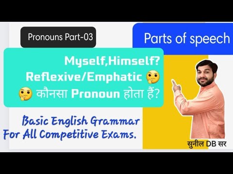 Reflexive, Emphatic pronoun || Parts of speech || Basic English Grammar ...