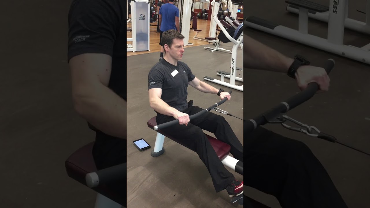 Seated Cable Row - Wide Pronated Grip - YouTube