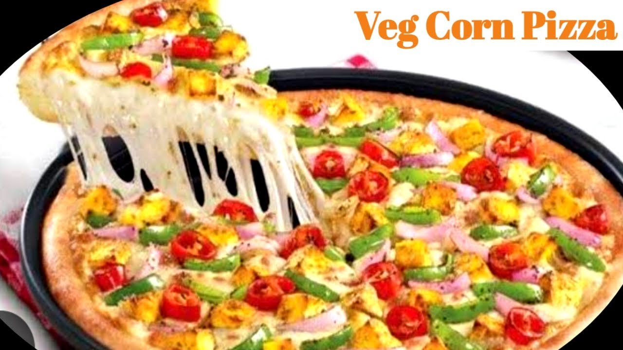 Yummy Veg Corn Cheese Pizza| Domino's Style Cheese Corn pizza| Easy Veg ...