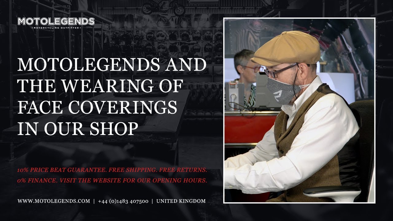 Motolegends and the wearing of face coverings in our shop - YouTube