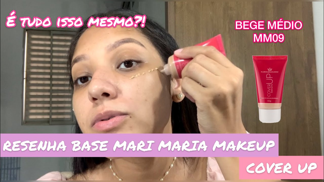 RESENHA NOVA BASE MARI MARIA MAKEUP - COVER UP. - YouTube