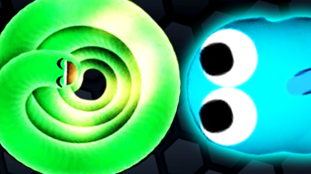Slither.io BLUE DIAMOND SNAKE vs 1000 EPIC SNAKES (Funny Slitherio ...