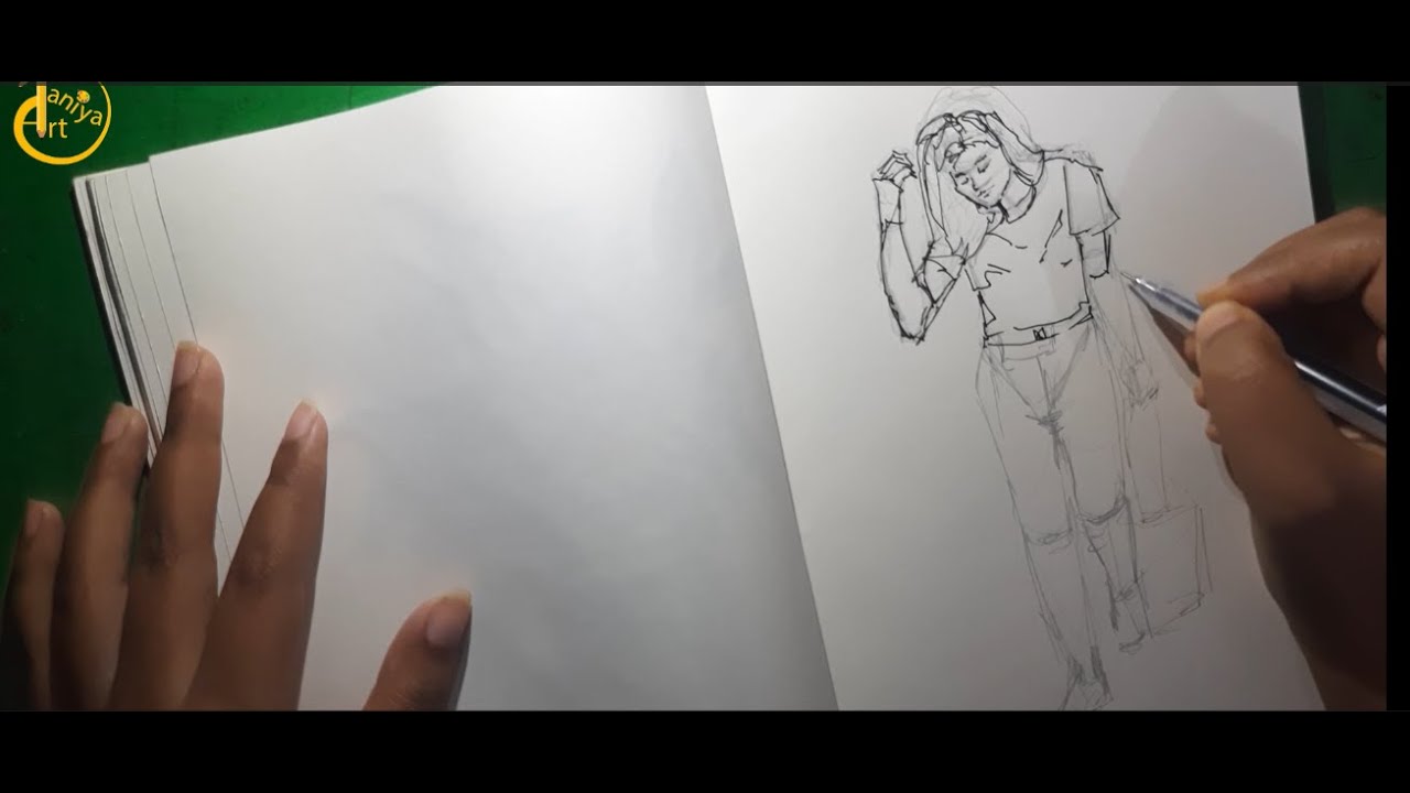 Gesture Drawing- lets practice figure drawing with me - pencil sketch ...