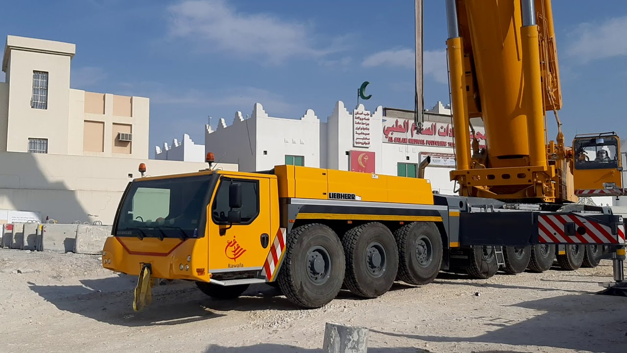 500 ton mobile crane - YouTube