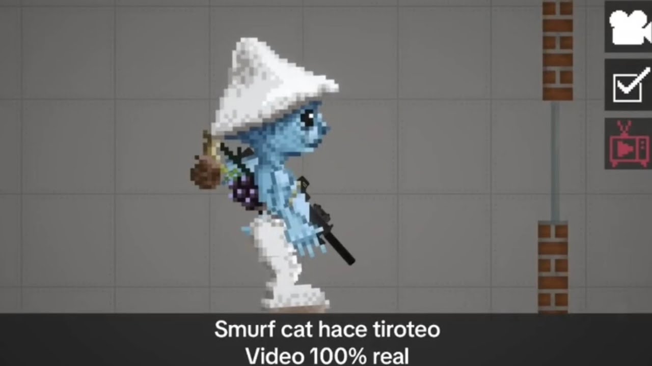 Smurf cat in Melon Playground - YouTube