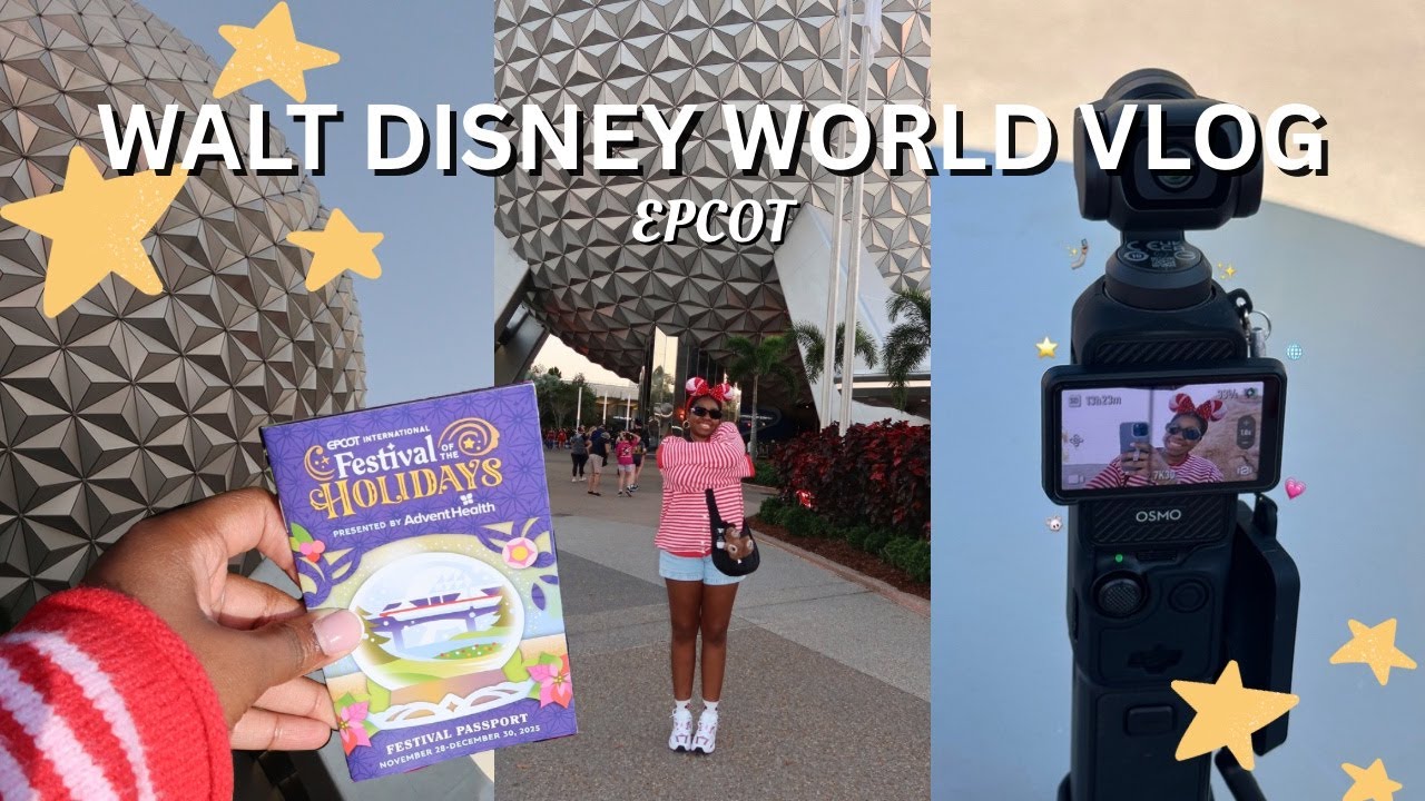 WALT DISNEY WORLD VLOG ⭐️ EPCOT, Festival of the Holiday's, Rides, Food ...